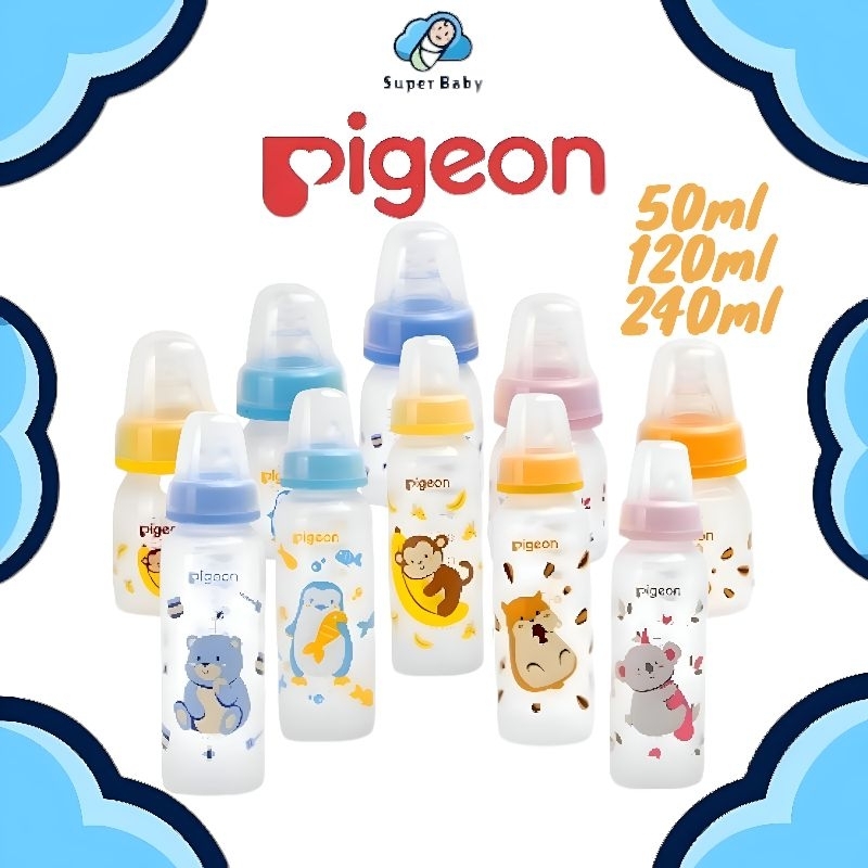Jual BOTOL SUSU BAYI PIGEON NIPPLE BOTTLE STANDAR 50ml 120ml 240ml ...