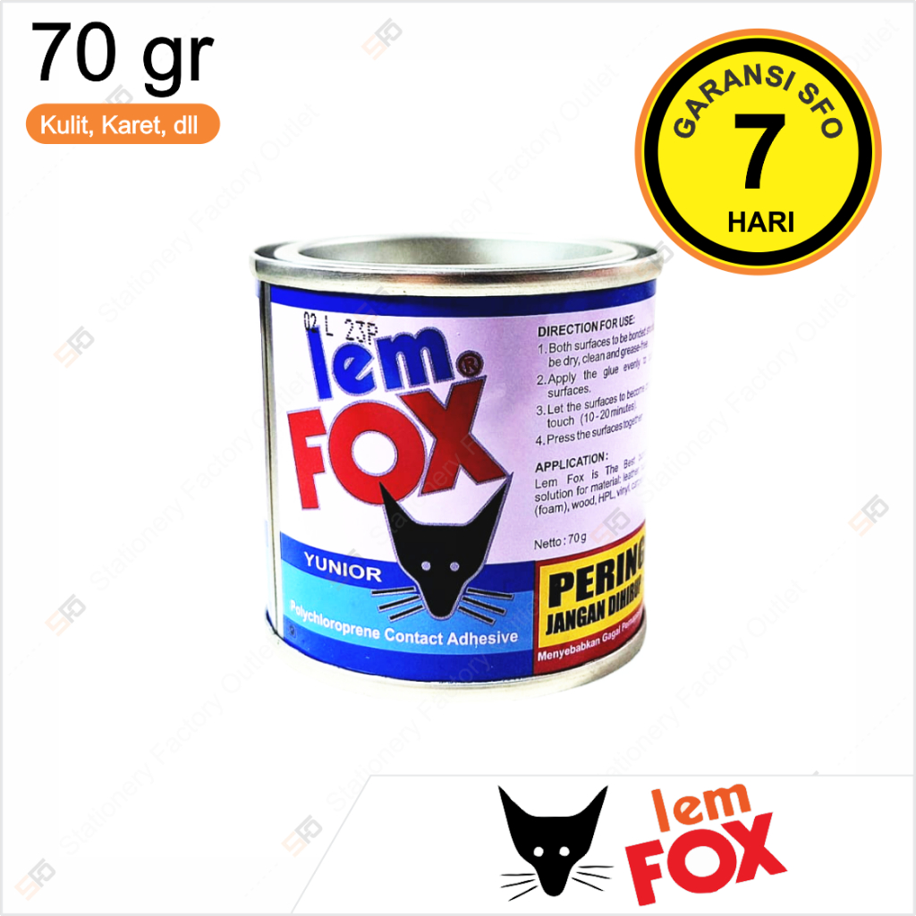 Jual Lem Fox Tin 70gr - Biru - SFO Semarang Official | Shopee Indonesia
