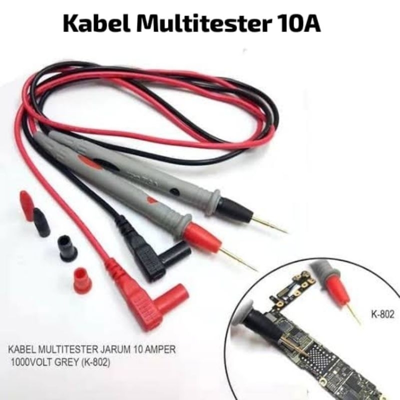 Jual Kabel Multitester Avometer Probe Banana Plug 10A 20A | Shopee ...