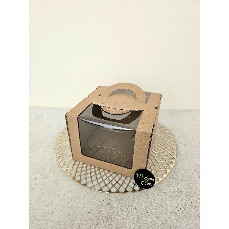 Jual GABLE BOX - DUS CHIFFON - BOX KUE TART - KOTAK BOLU 20x20x15 - MS ...