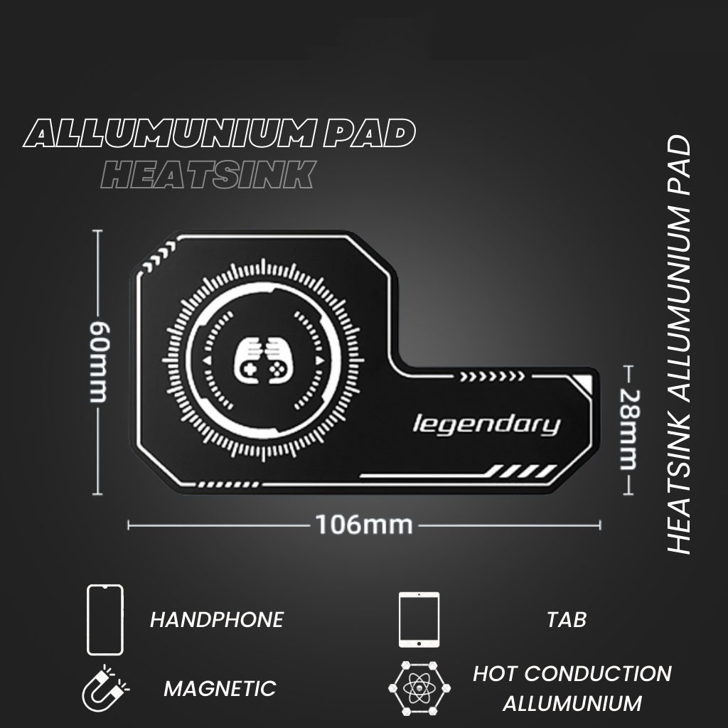Jual Legendary Heatsink Aluminium Pad Pendingin HP Stiker Plat Radiator ...