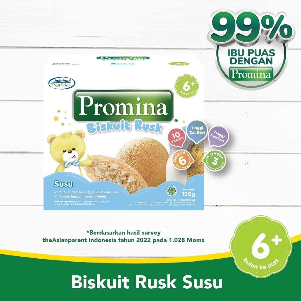 Jual Promina Rusk Susu New 130 g x 1 Pcs | Biskuit Rusk Bayi | Shopee ...