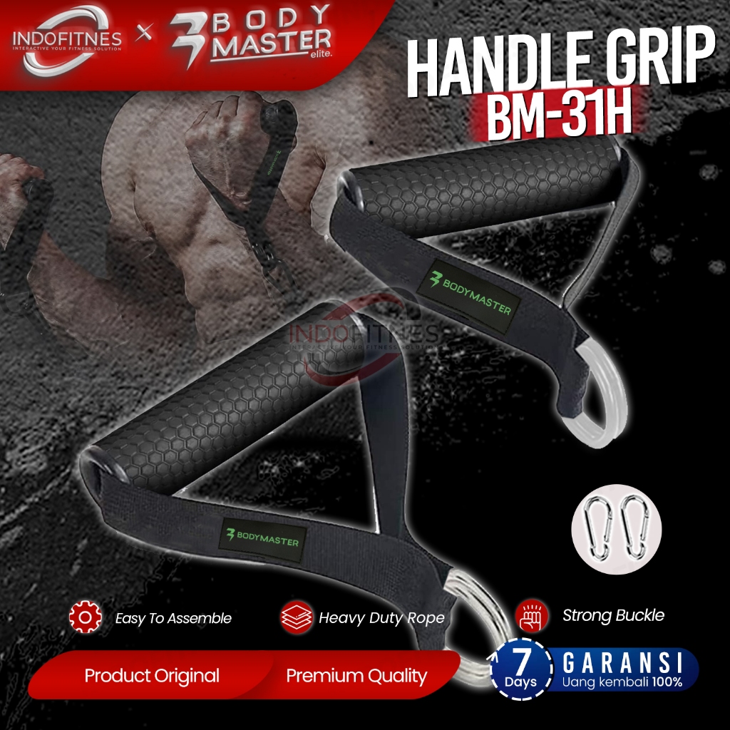 Jual BODYMASTER Handle Grip Resistance bands strap BM-31H Cable ...