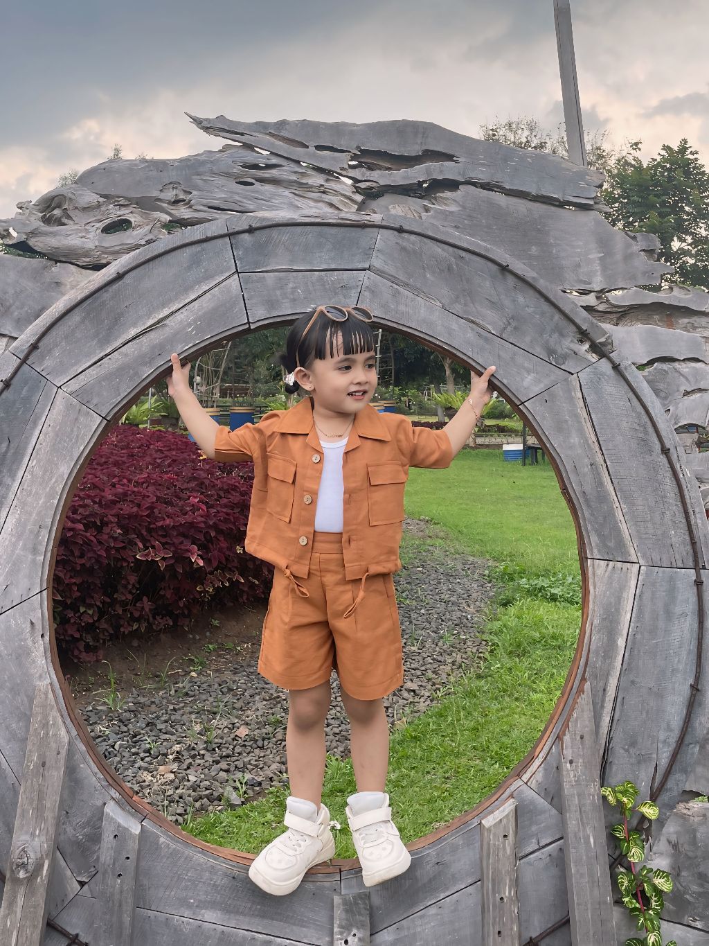 Jual LAMMY SET Safari Set Setelan Outing Baju Setelan Anak Perempuan ...