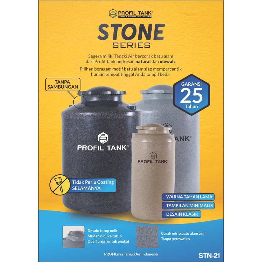 Jual Tangki air PROFIL TANK TDA 250 ORIGINAL STONE SERIES toren ...