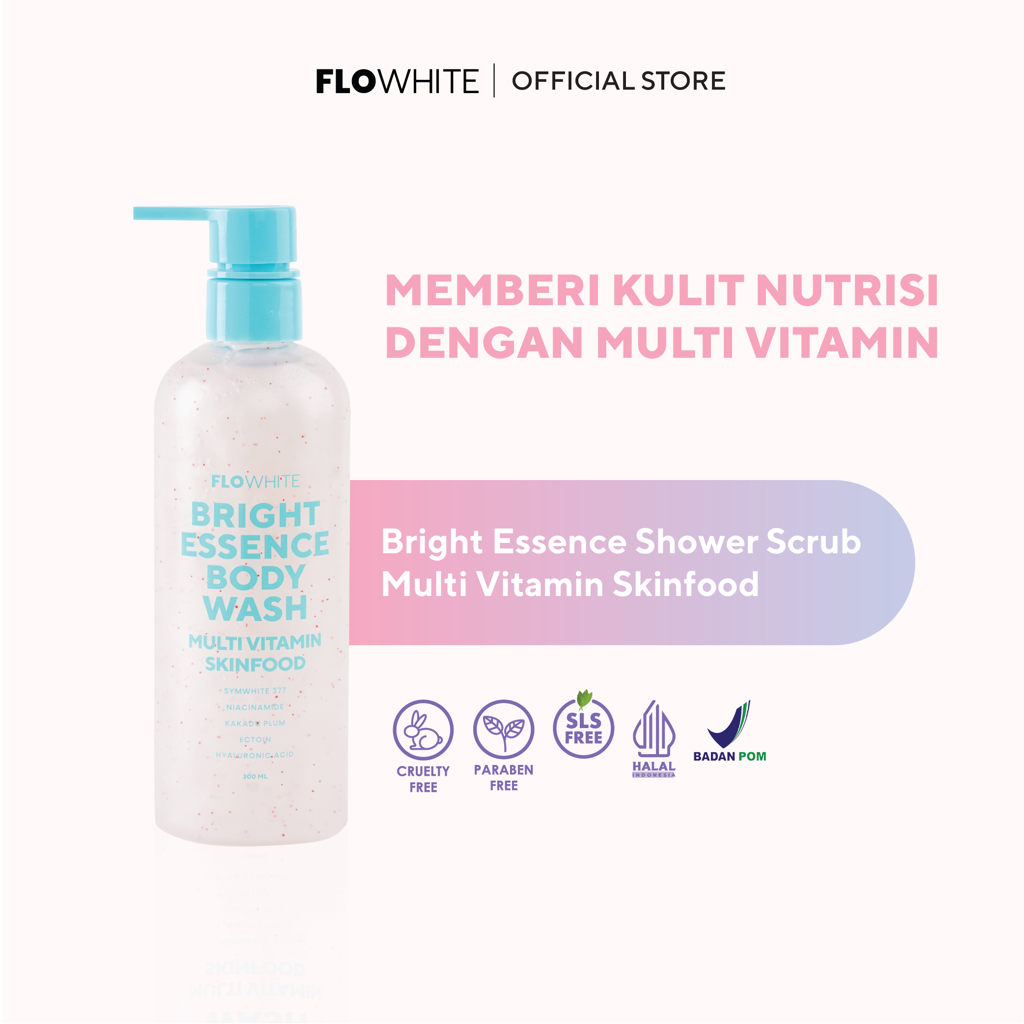 Jual [ ISI 3 BOTOL ] Flowhite Beauty - Bright Essence Body Wash Multi ...