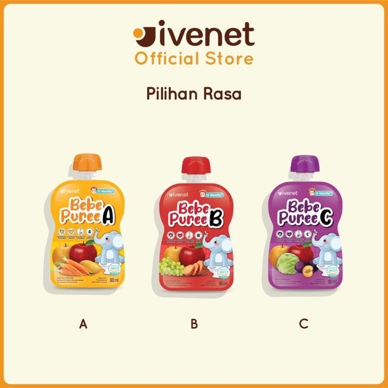 Jual Ivenet Pure Bebe ABC Buah Pure | Shopee Indonesia