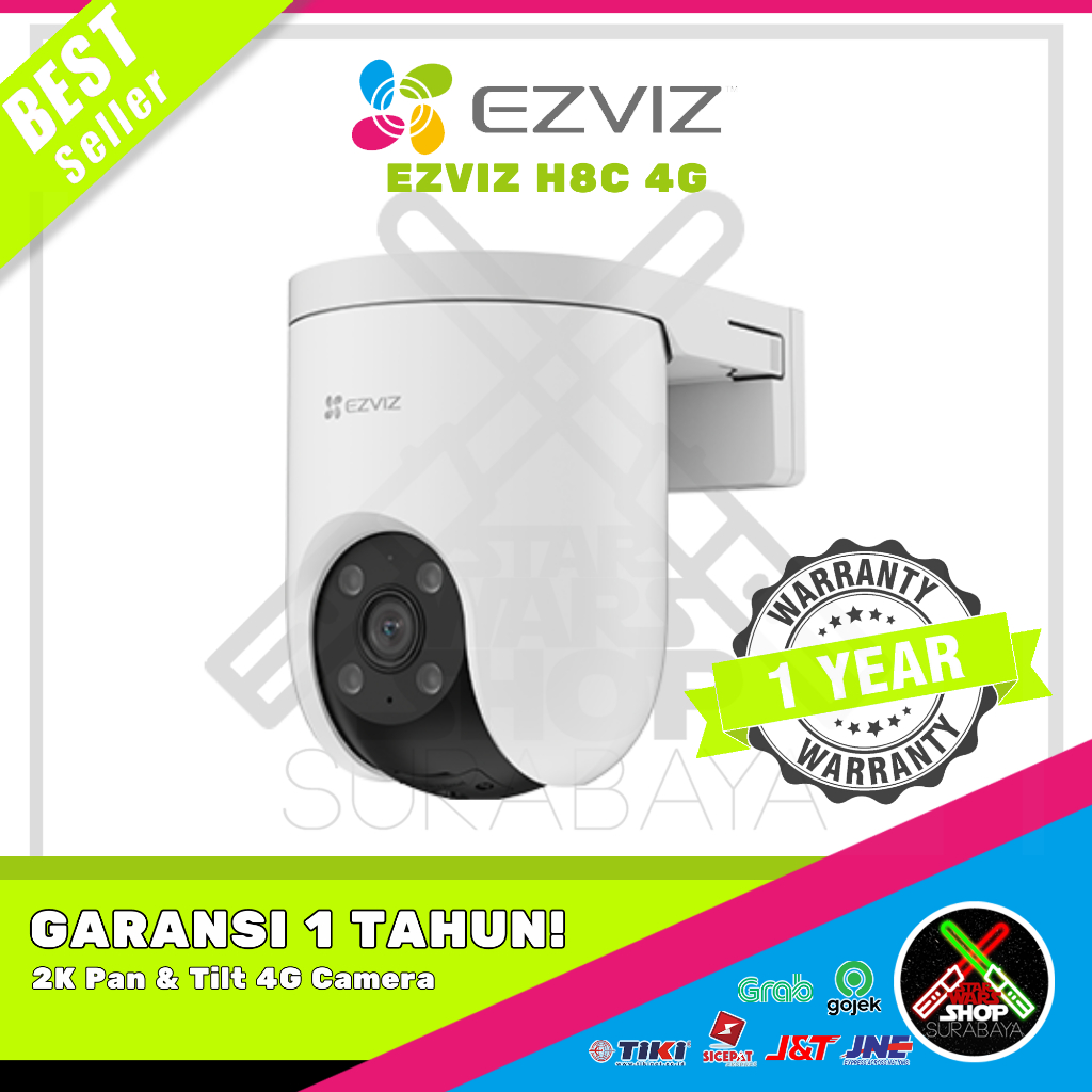 Jual Ezviz H8c 4G 2K & H8C POE Smart Home Pan & Tilt IP Camera CCTV Outdoor | Shopee Indonesia