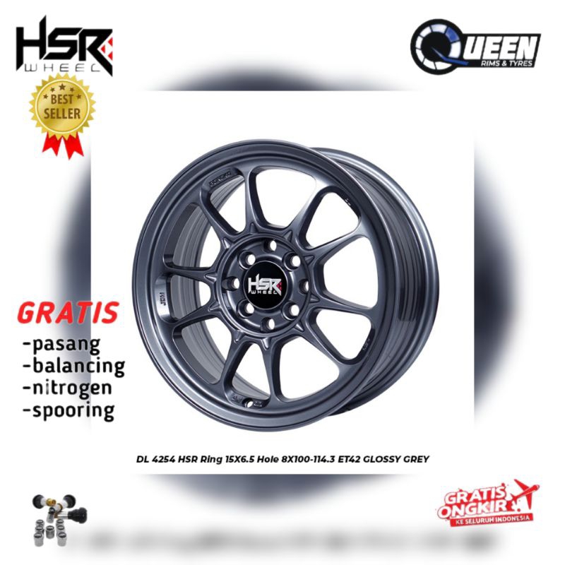 Jual VELG RACING R15 DOUBLE PCD HSR DL untuk mobil avanza, xenia, veloz, agya, ayla, sigra ...