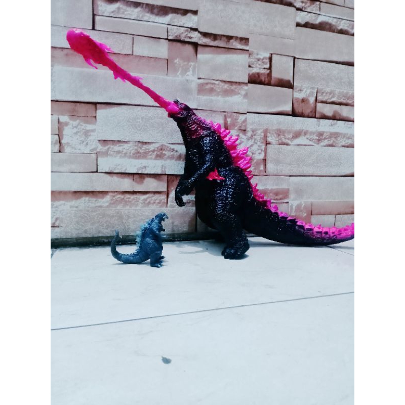 Jual figure pink godzilla evolve 2024 kong x godzilla atomic breath ...