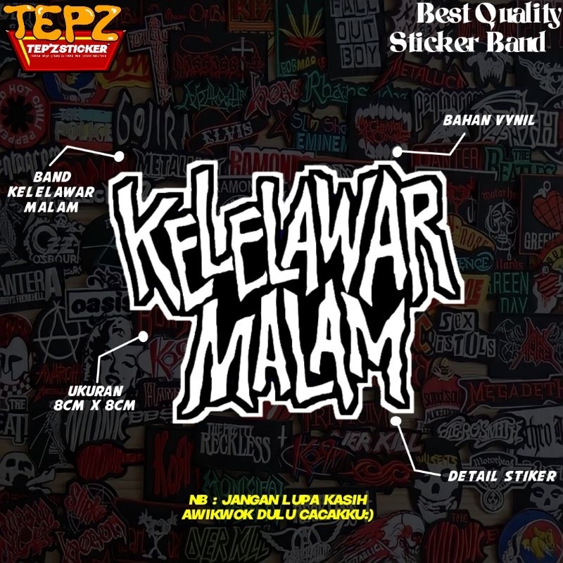 Jual STIKER STICKER (BAND KELELAWAR MALAM) STIKER BAND|STIKER METAL ...