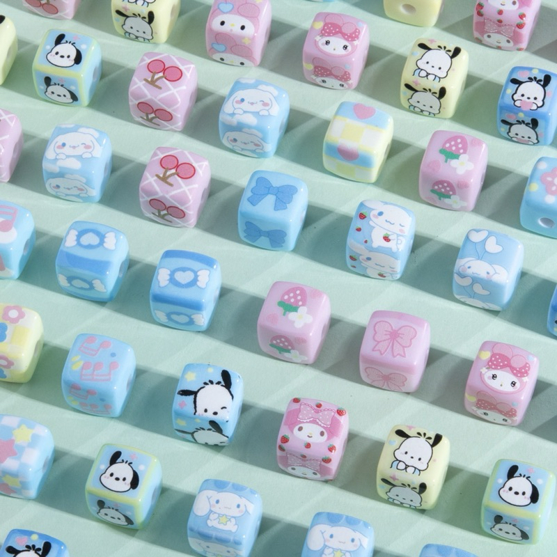 Jual [X01] Mote manik dadu sanrio beads DIY | Shopee Indonesia
