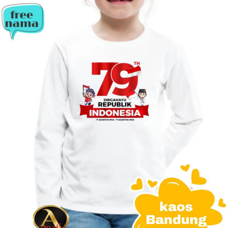 Jual BAJU KAOS ANAK KEMERDEKAAN DIRGAHAYU REPUBLIK INDONESIA 17 AGUSTUS 2024 USIA 2 -10TH ...