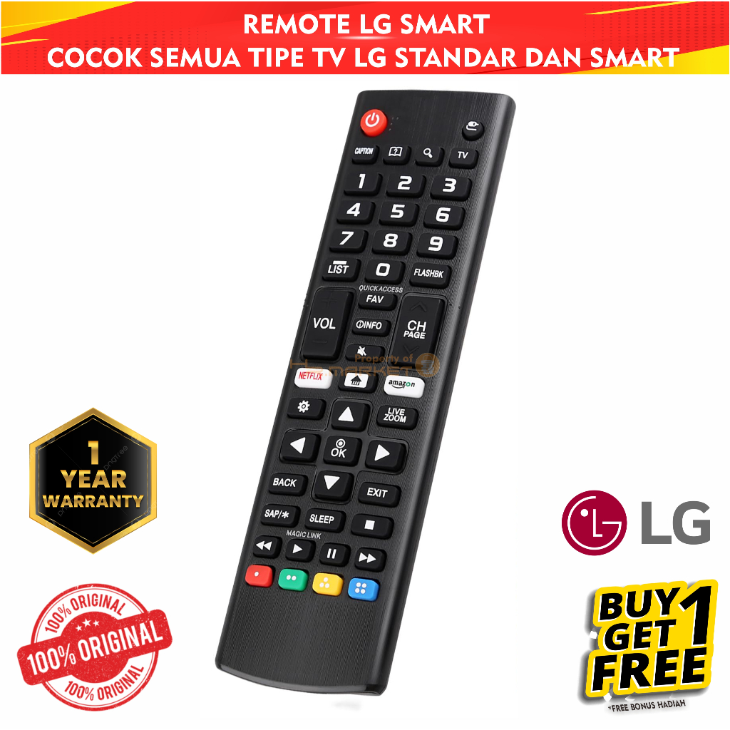 Jual Remote LG Remote LG Smart TV Remote LG Standard Original 100% ...