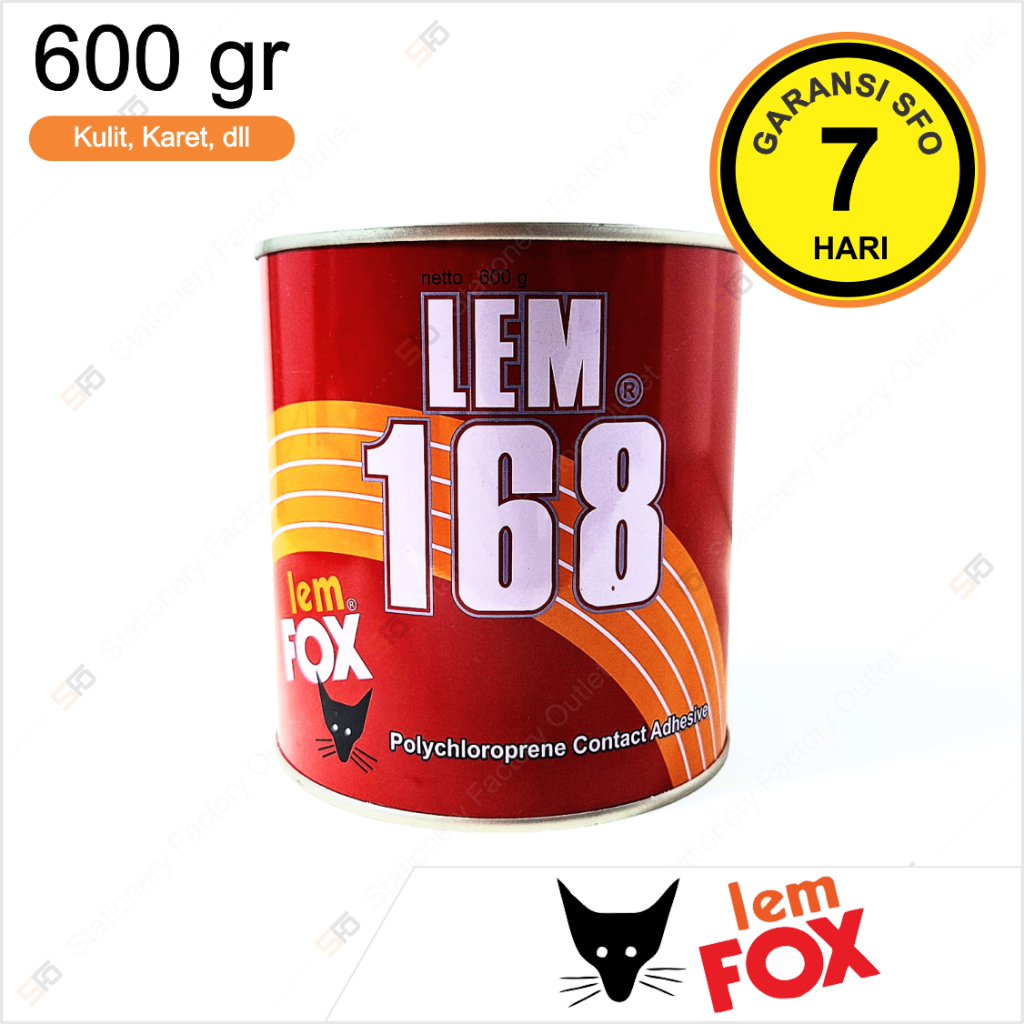 Jual Lem Fox Tin 600gr 168 - SFO Semarang Official | Shopee Indonesia