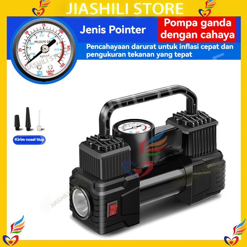 Jual Promo produk baru Jiashili pompa ban compressor double cylinder ...