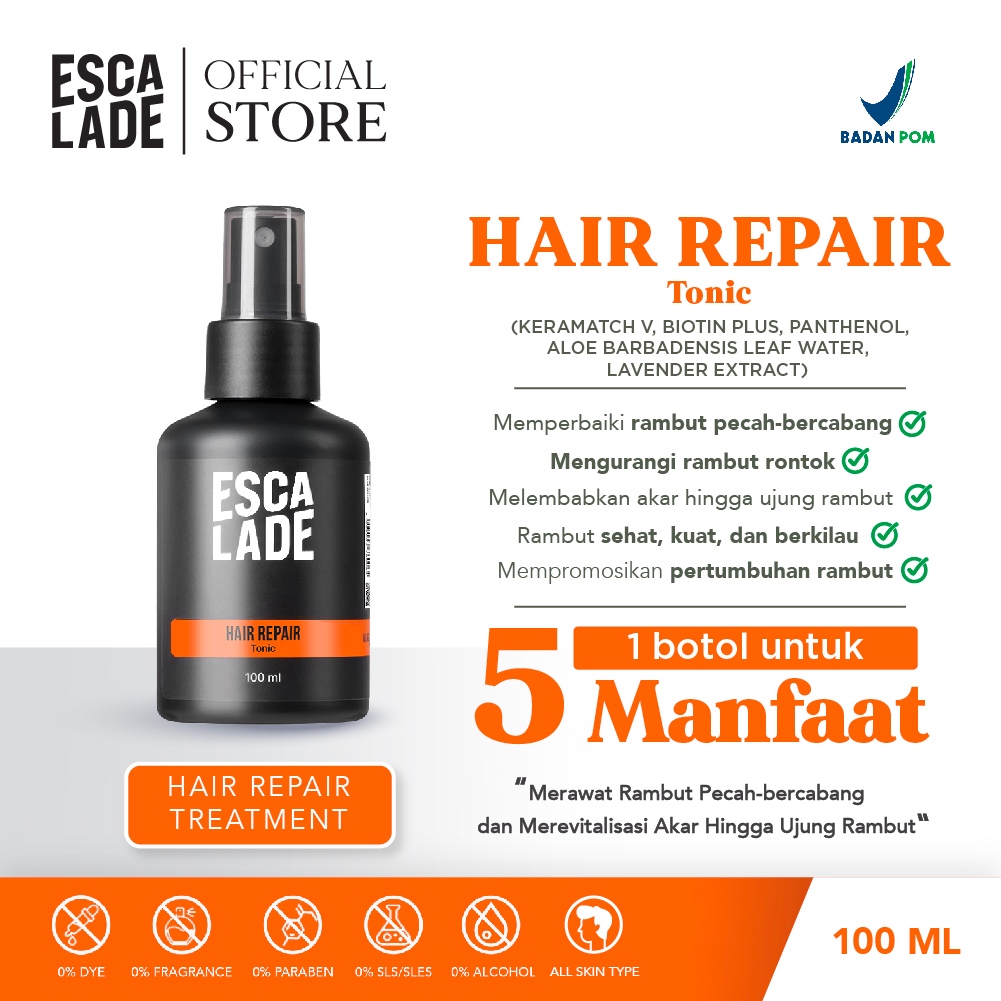 Jual ESCALADE HAIR REPAIR Tonic - Biotin, Panthenol & Keramatch ...