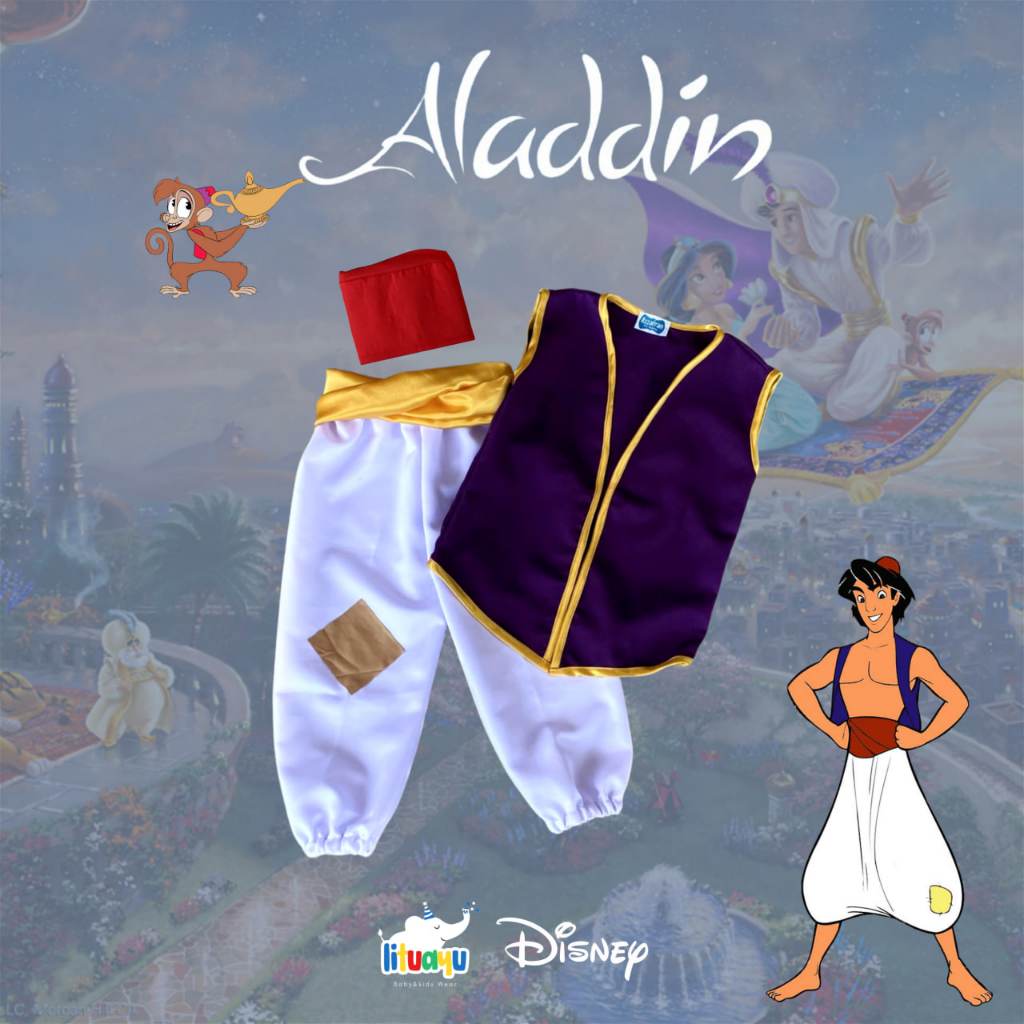 Jual Kostum Aladdin Anak Spesial Disney Prince Ali From Aladdin ...