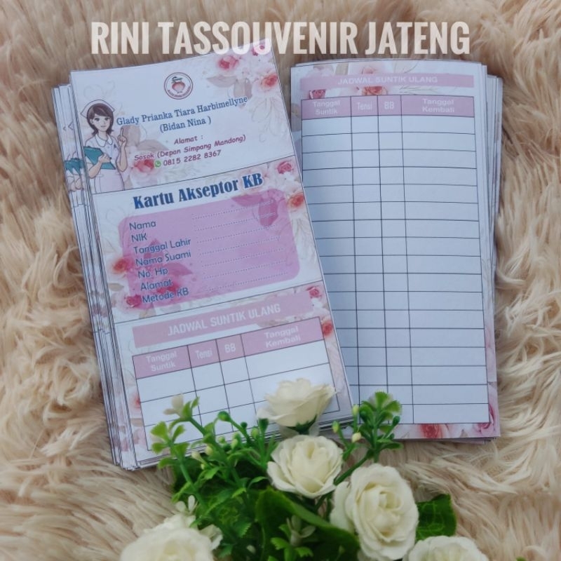 Jual KARTU AKSEPTOR KB BIDAN KARTU KB BIDAN KARTU KB CUSTOM | Shopee ...