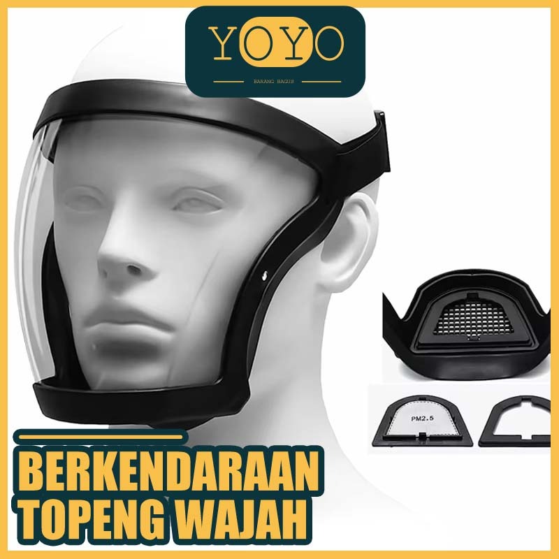 Jual UV400 Face Shield masker Pelindung wajah Percikan Debu Untuk ...