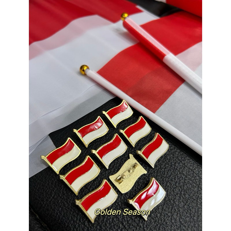 Jual PIN BENDERA AKSESORIS BAJU / BROS / PENITI / KEMERDEKAAN / 17 ...
