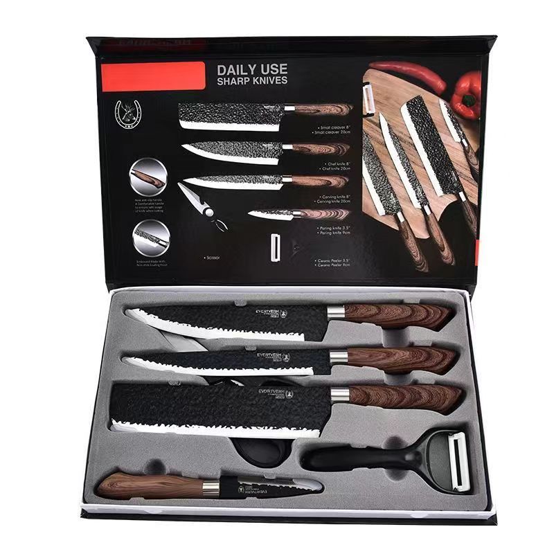 Jual 5Pcs Pisau Set Dapur /Kitchen Knife Set Stainless Steel/Pisau Set ...