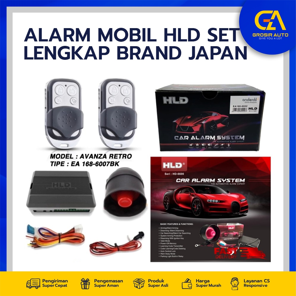 Jual Alarm Mobil Remote HLD Premium Sliding tipe Avanza Xenia Set ...