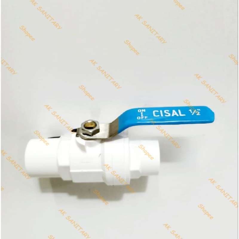 Jual BallValve PVC BVGS 1" inch CISAL -Stop Kran Gagang Stainless | Shopee Indonesia