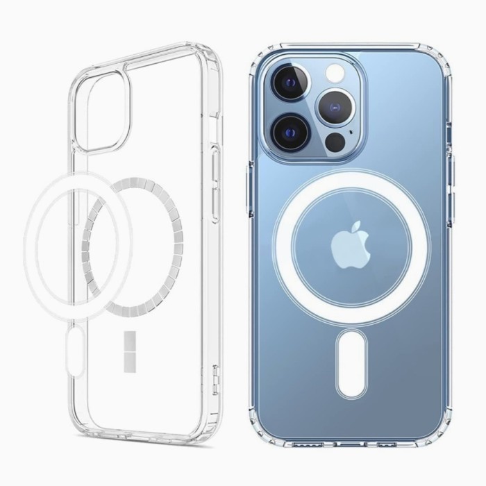Jual PREMIUM CLEAR CASE MAGSAFE MAGNETIC ORIGINAL NON PC + Pack DUS ORI ...