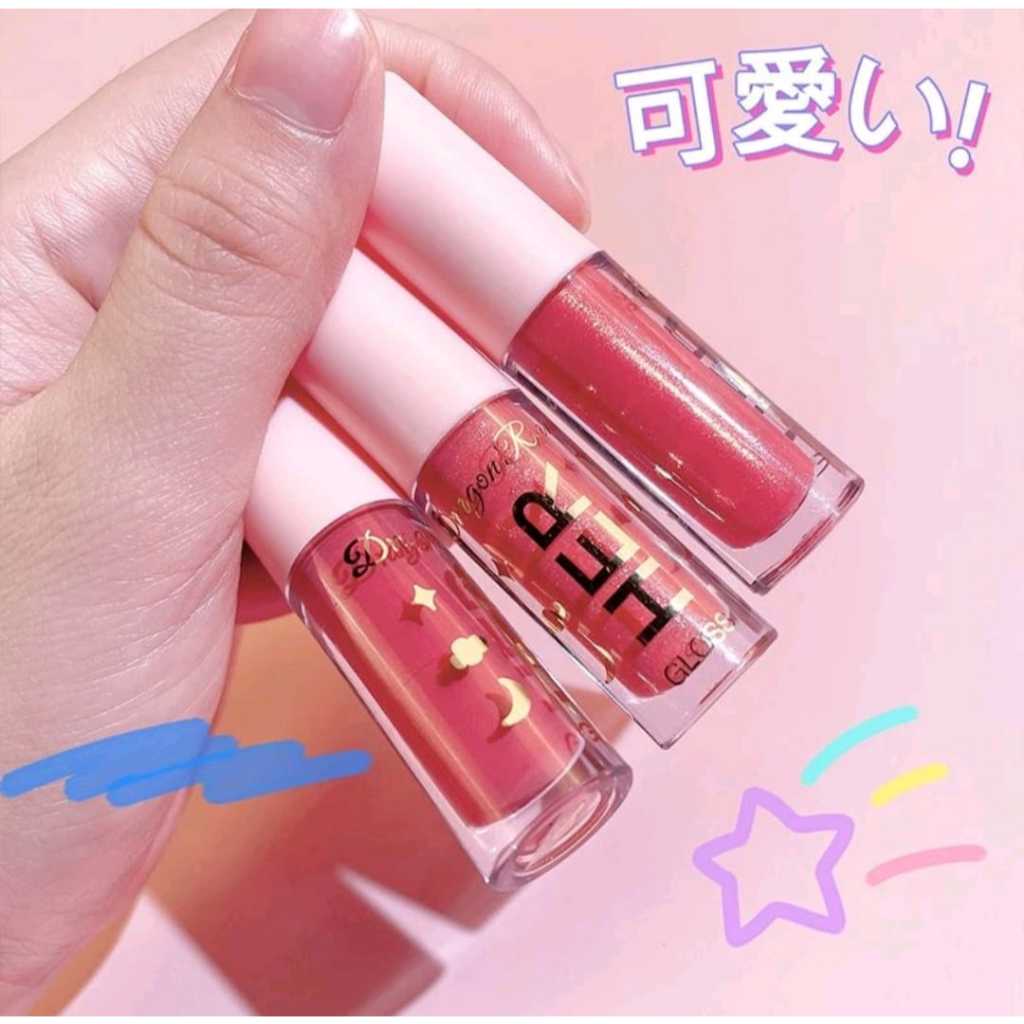 Jual [COD] DRAGONRANEE Her Lip Gloss Water Glass Korean Waterproof Lip ...