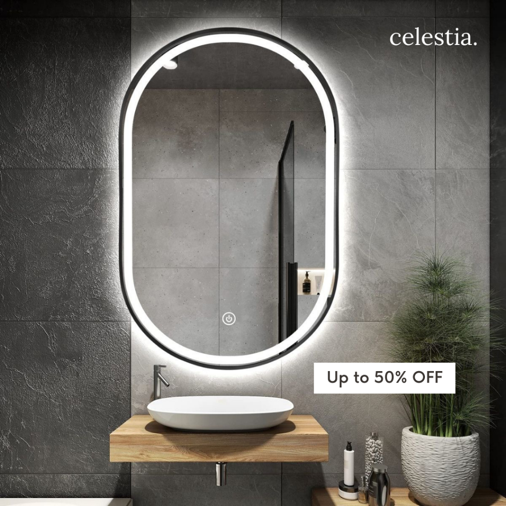 Jual Cermin Estetik LED Sanblast Touchscreen/ Smart LED Miror/ Cermin ...