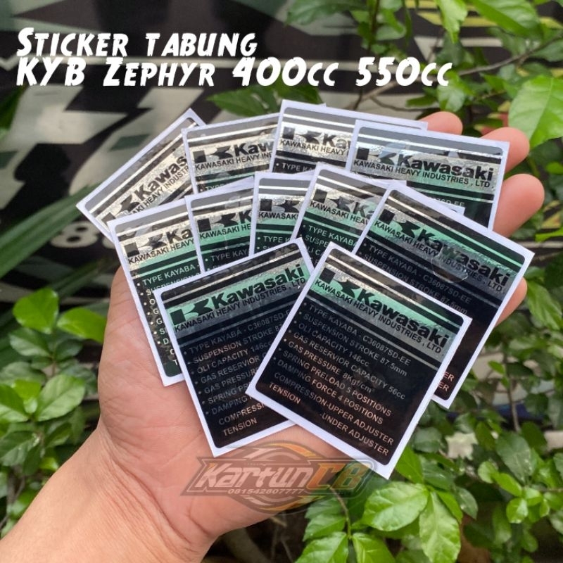 Jual Stiker tabung shock KYB Zephyr 400cc 550cc | Shopee Indonesia