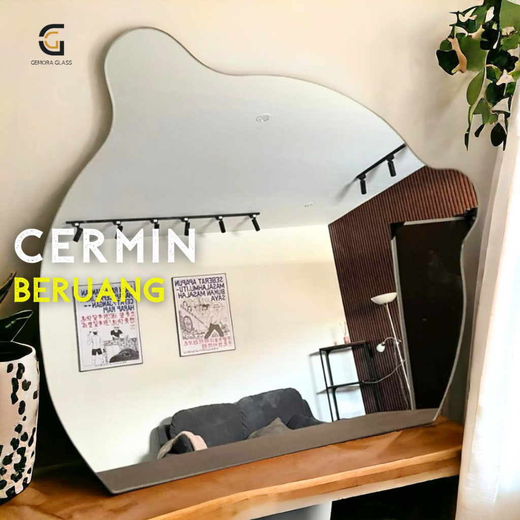 Jual Cermin Beruang Aesthetic Dinding (Free Packing Kayu) Cermin ...