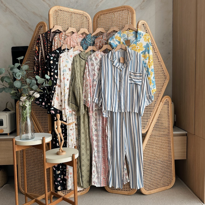 Jual Oclo Senia Pajamas Set casual basic dailywear | Shopee Indonesia