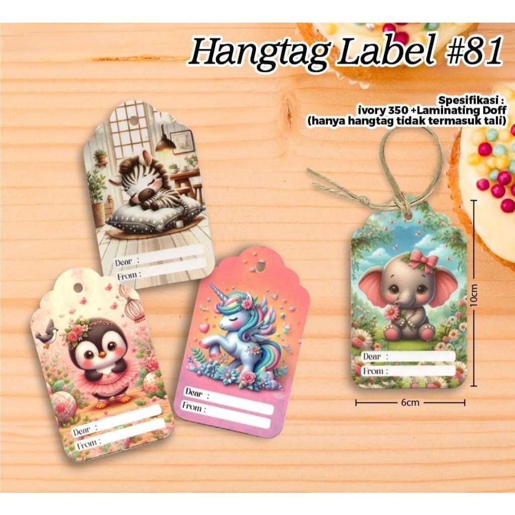 Jual Hangtag Label 81 | Hiasan Toples | Dus | Kemasan Belanjaan (1 Pak ...