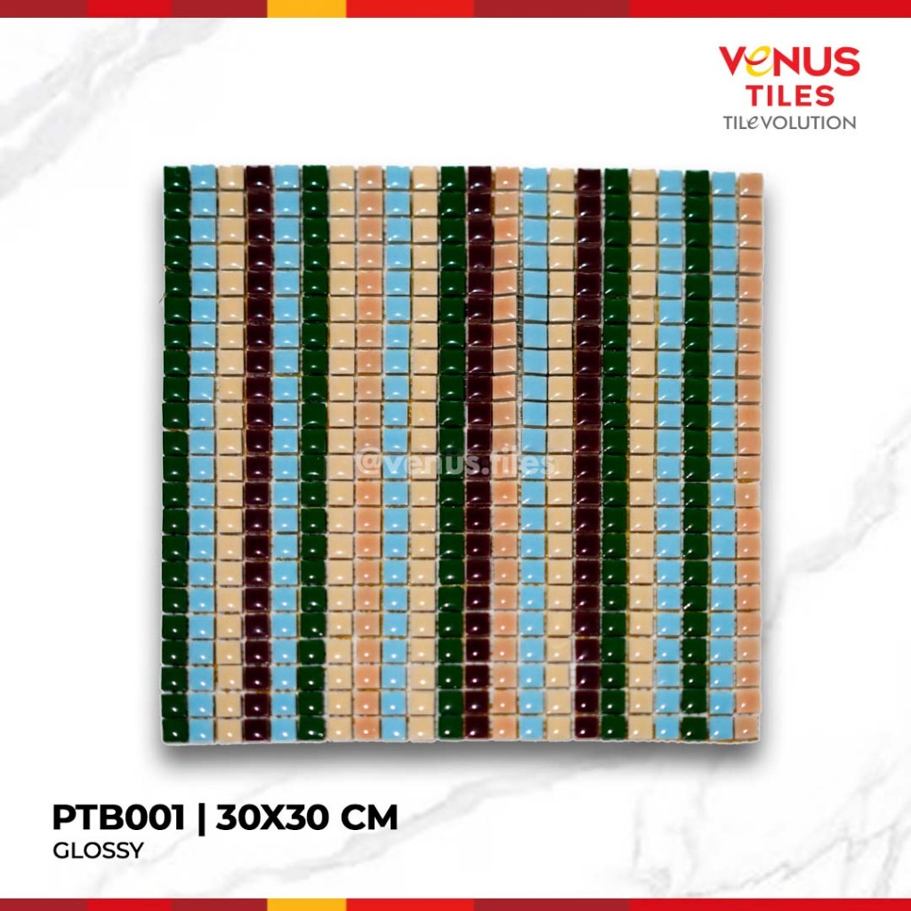 Jual KERAMIK DINDING MOZAIK VENUS MOSAIC PTB001 30X30 CM - VENUS TILES ...