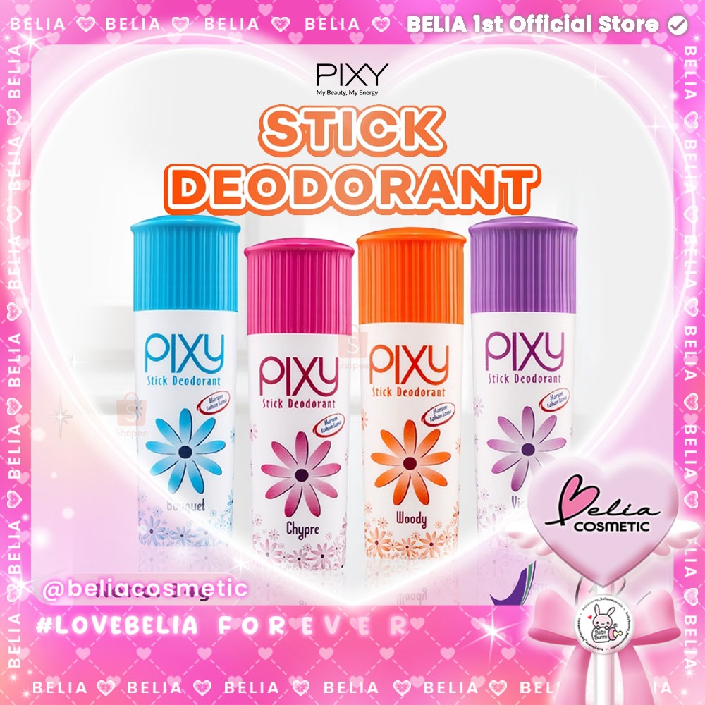 Jual BELIA PIXY Stick Deodorant 34g | Pengharum Ketiak | Anti bau badan ...