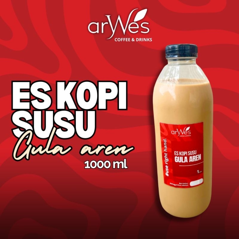 Jual [Arwes] Es Kopi Susu Gula Aren 1 Liter 1L | Shopee Indonesia