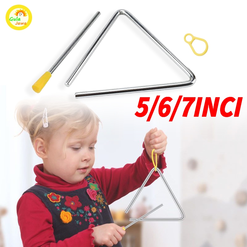 Jual Triangle Alat Musik 5/6/7 Inci Alat Musik Triangle Instrument ...