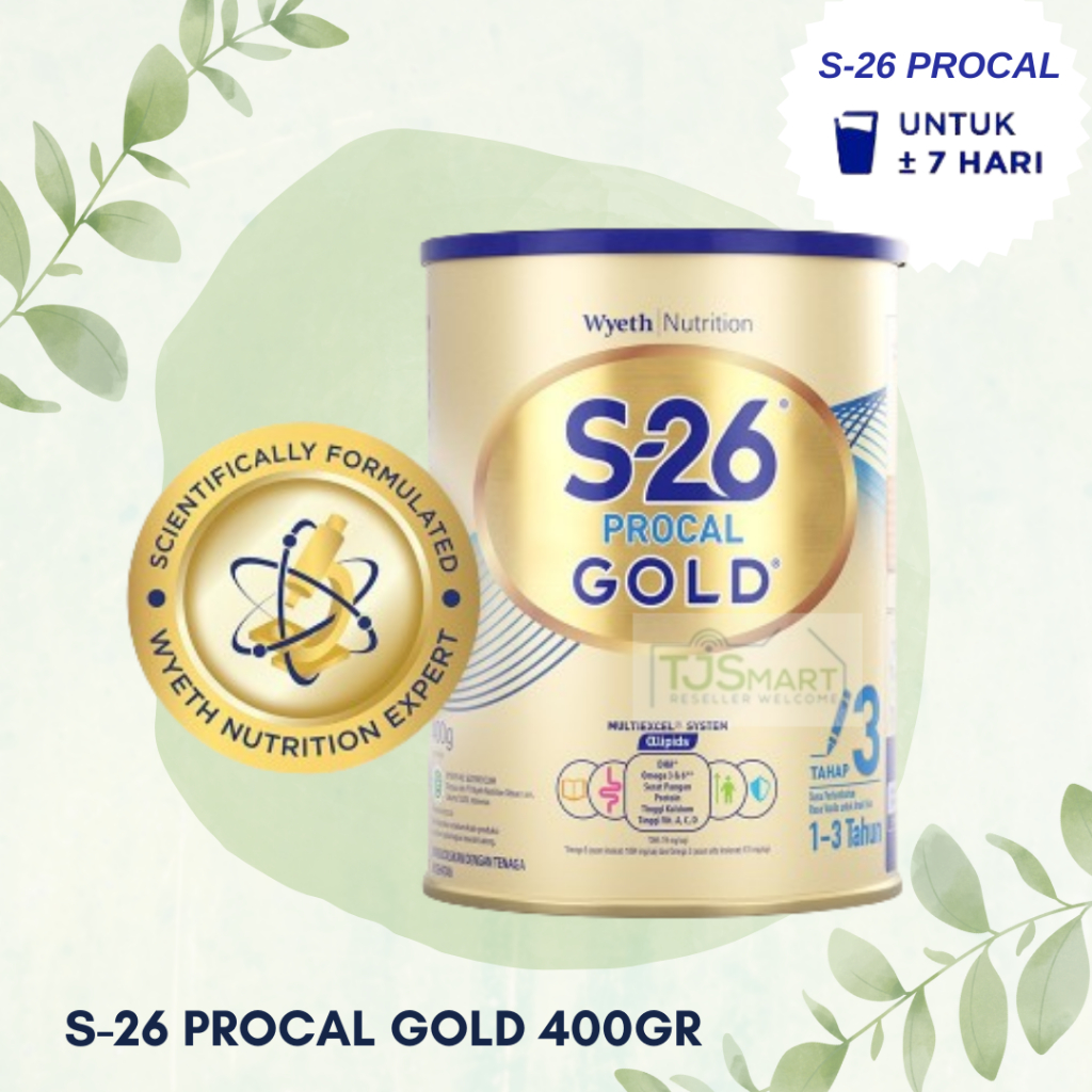 Jual S-26 Procal GOLD Tahap 3 Vanila Kaleng 400 gram | Shopee Indonesia