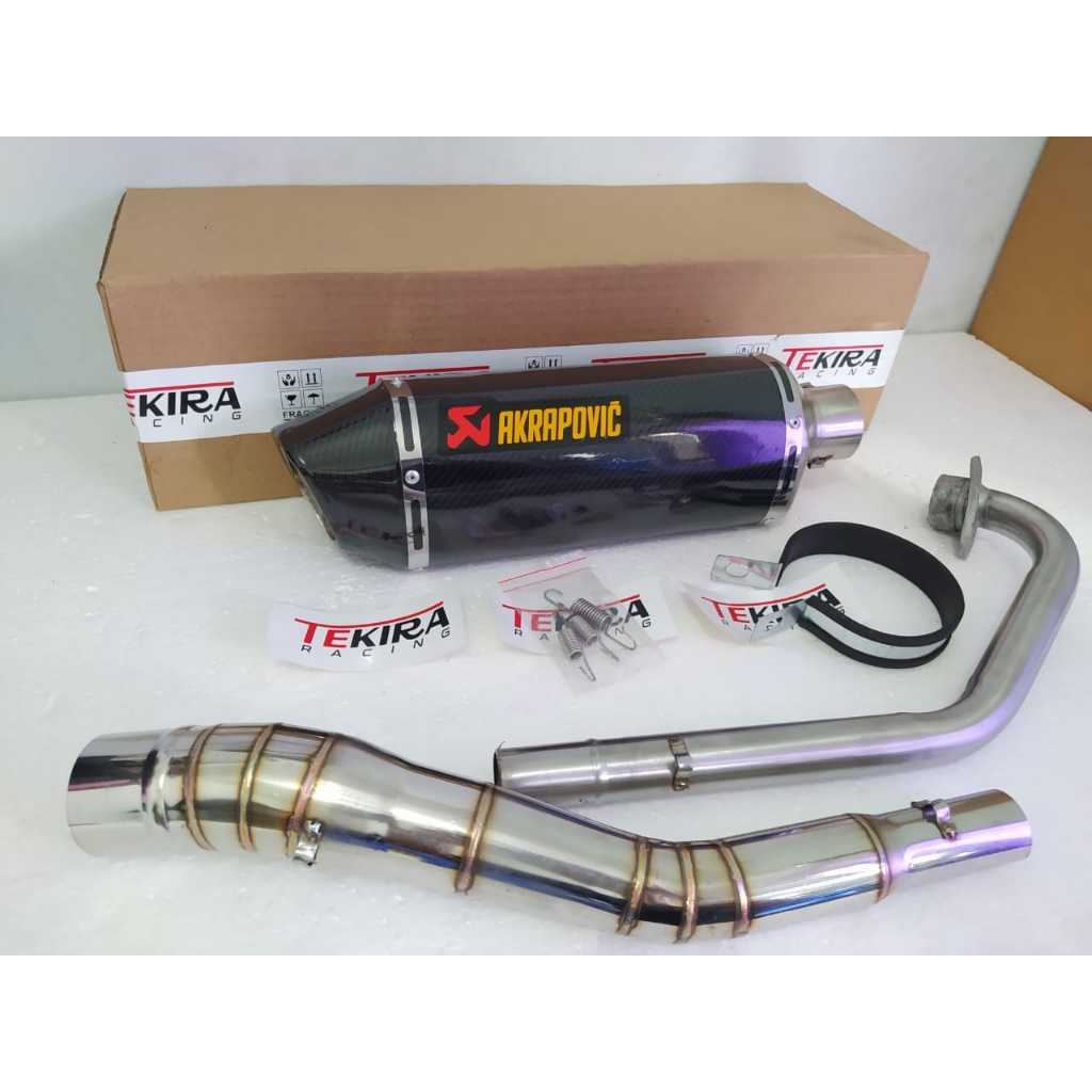 Jual Ekzos Akrapovic Evo Carbon YZF R15 / MT15 / Y15ZR / LC135 / RS150R ...