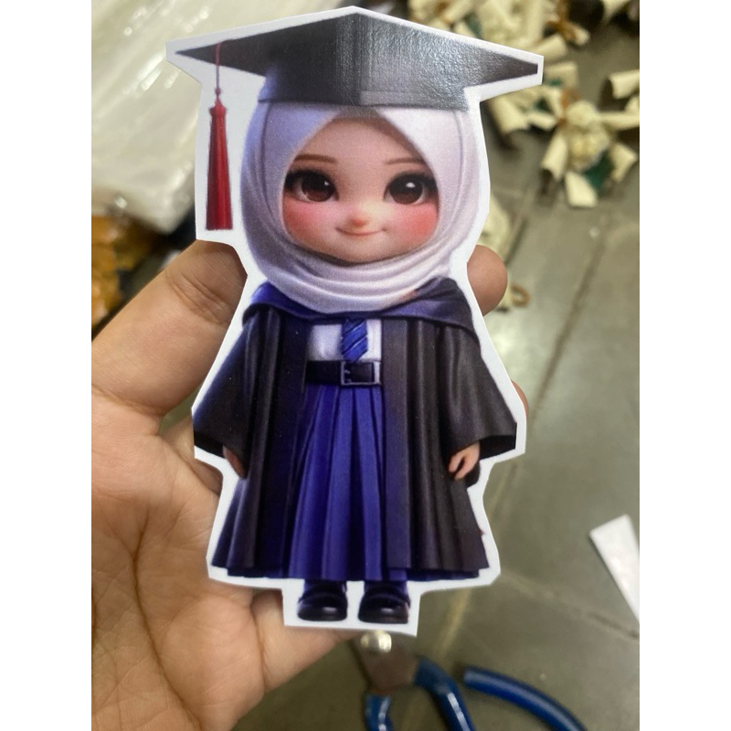Jual topper wisuda isi 3 lembar . wisuda sma. smp. sd . berhijab dan ...