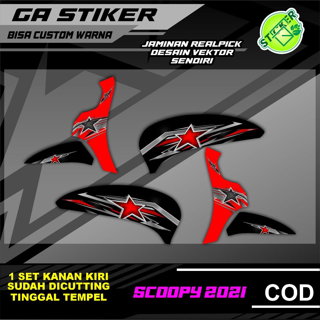 Jual STRIPPING SIMPEL HONDA SCOOPY 2020 2021 2022 2023 2024 STAR DIESEL ...