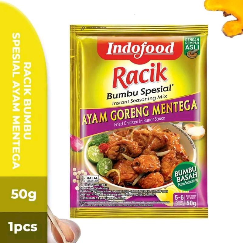Jual INDOFOOD RACIK AYAM GORENG MENTEGA 50 GR | Shopee Indonesia