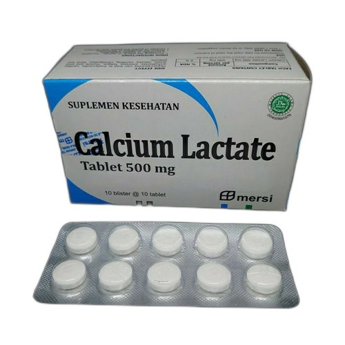 Jual CALCIUM LACTATE MERSI 500 MG 10 TABLET | Shopee Indonesia
