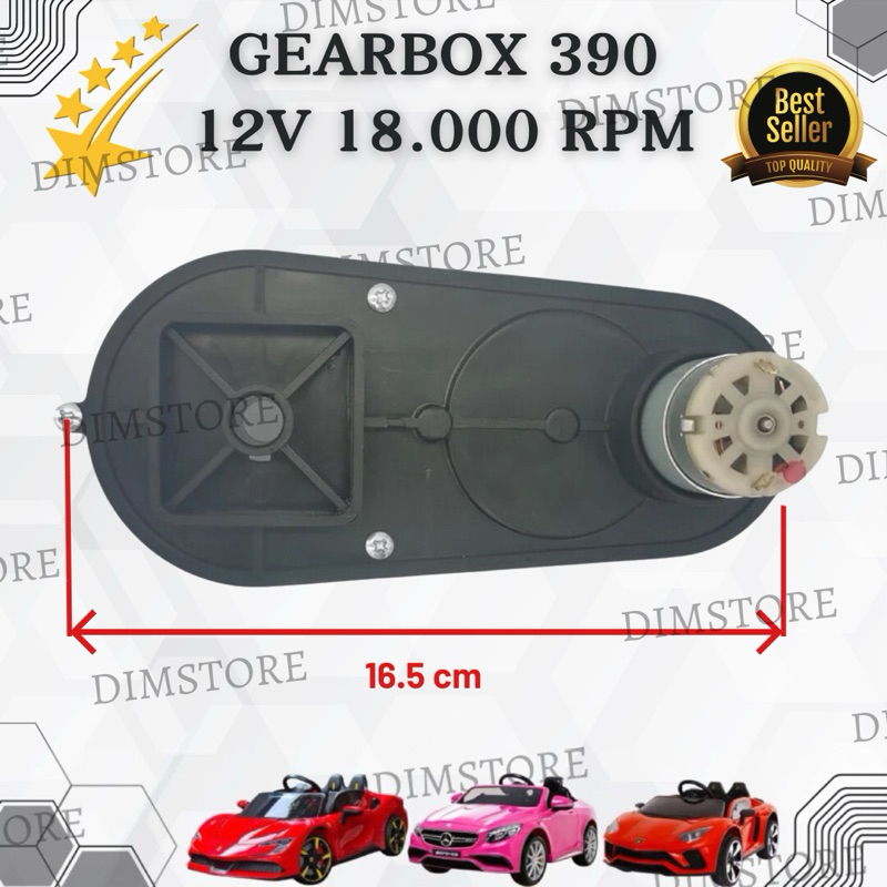 Jual Gearbox 390 roda penggerak mobil dan motor mainan berkapasitas 12 ...