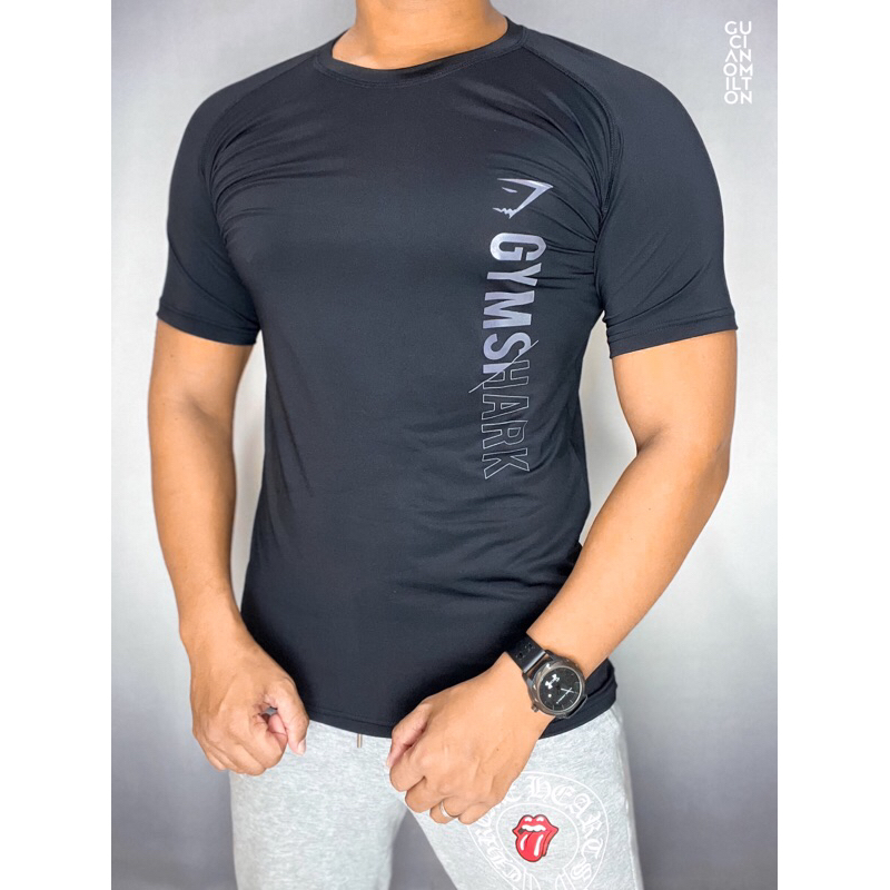 Jual Baju Olahraga GYMŞHVRK Guciano Milton Gym Lycra Kaos Fitness ...