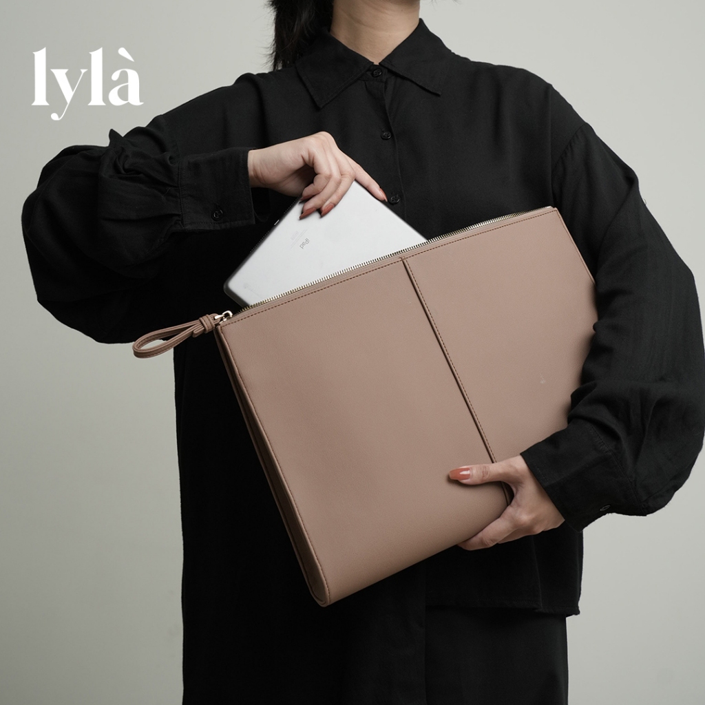 Jual Lyla - Gia Laptop Sleeve (Caramel) Tas / Case Laptop Cokelat Muda ...