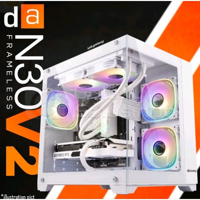 Jual Digital Alliance DA Gaming N30S V2 Tempered Glass M-ATX Gaming ...