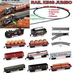 Jual Railking Jumbo Berwesel Mainan Kereta Api Rail King Besar Jumbo